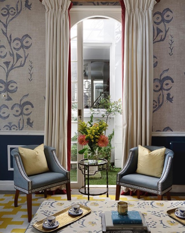Monsoon Raffia Wallpaper by Christopher Farr Cloth in Straw